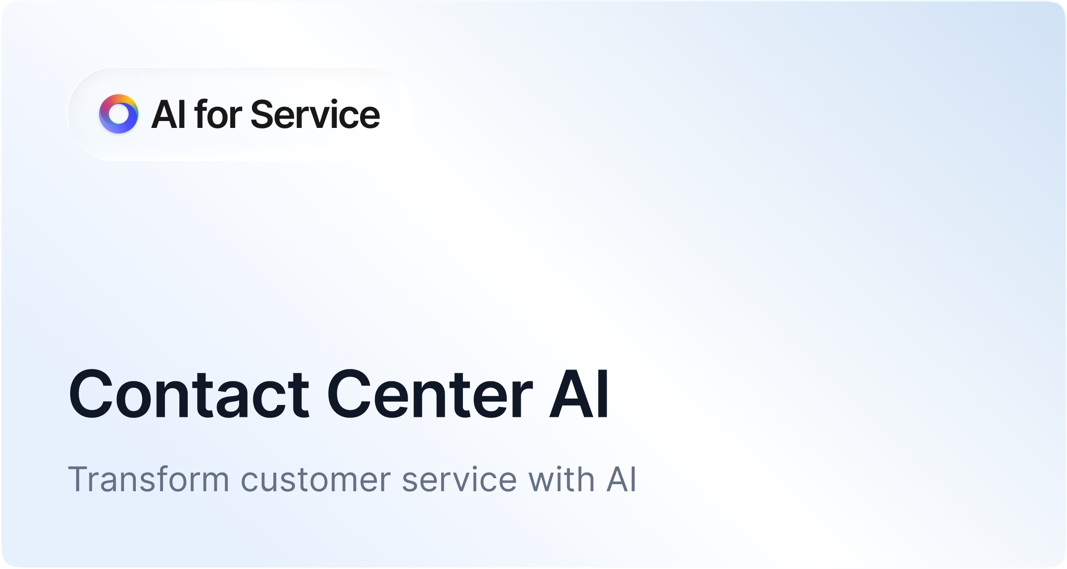 Contact Center AI: Overview